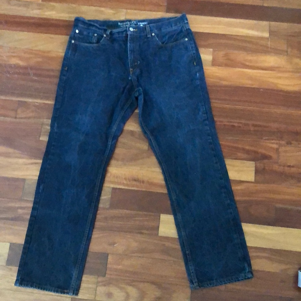 Sears-Roebuck & Co Straight- Blue Jeans - Gem